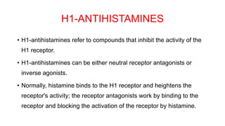 Antihistamine Drugs (Pharmacology) | PPTX