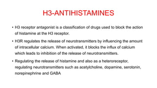 Antihistamine Drugs (Pharmacology) | PPTX