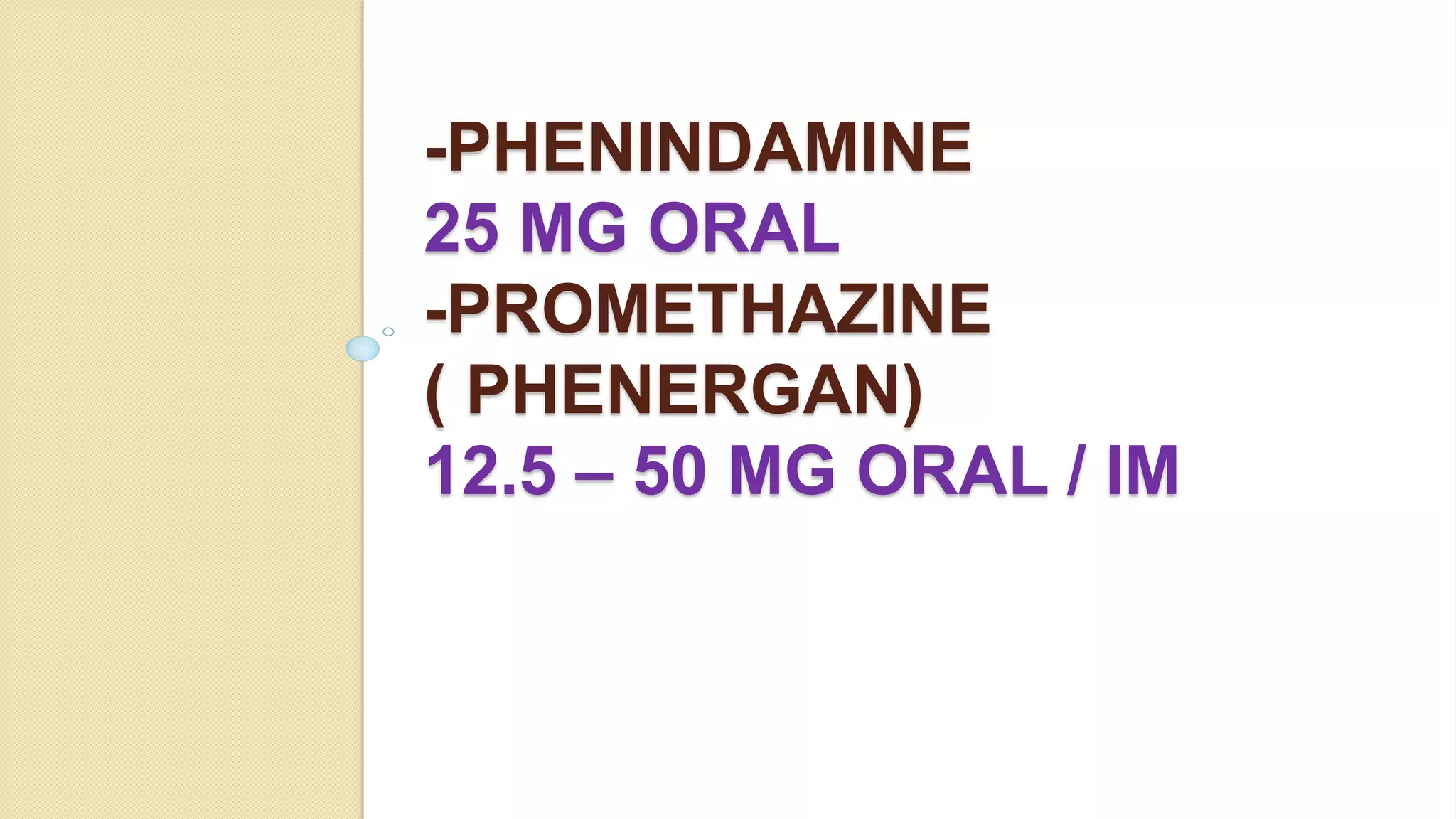 Antihistamine Drugs | PPTX