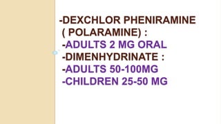 Antihistamine Drugs | PPTX