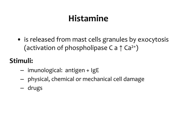 Histamins and Antihistamines.ppt histamins classitifcations and ...