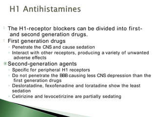 Anti histamines.pptx..................... | PPTX