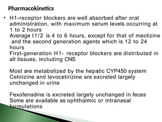 Anti histamines.pptx..................... | PPTX