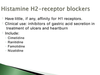 Anti histamines.pptx..................... | PPTX