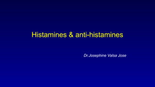 Autacoids, Histamines, Antihistamines and their pharmacology | PPTX