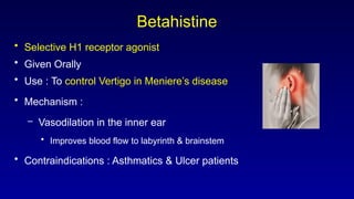 Autacoids, Histamines, Antihistamines and their pharmacology | PPTX