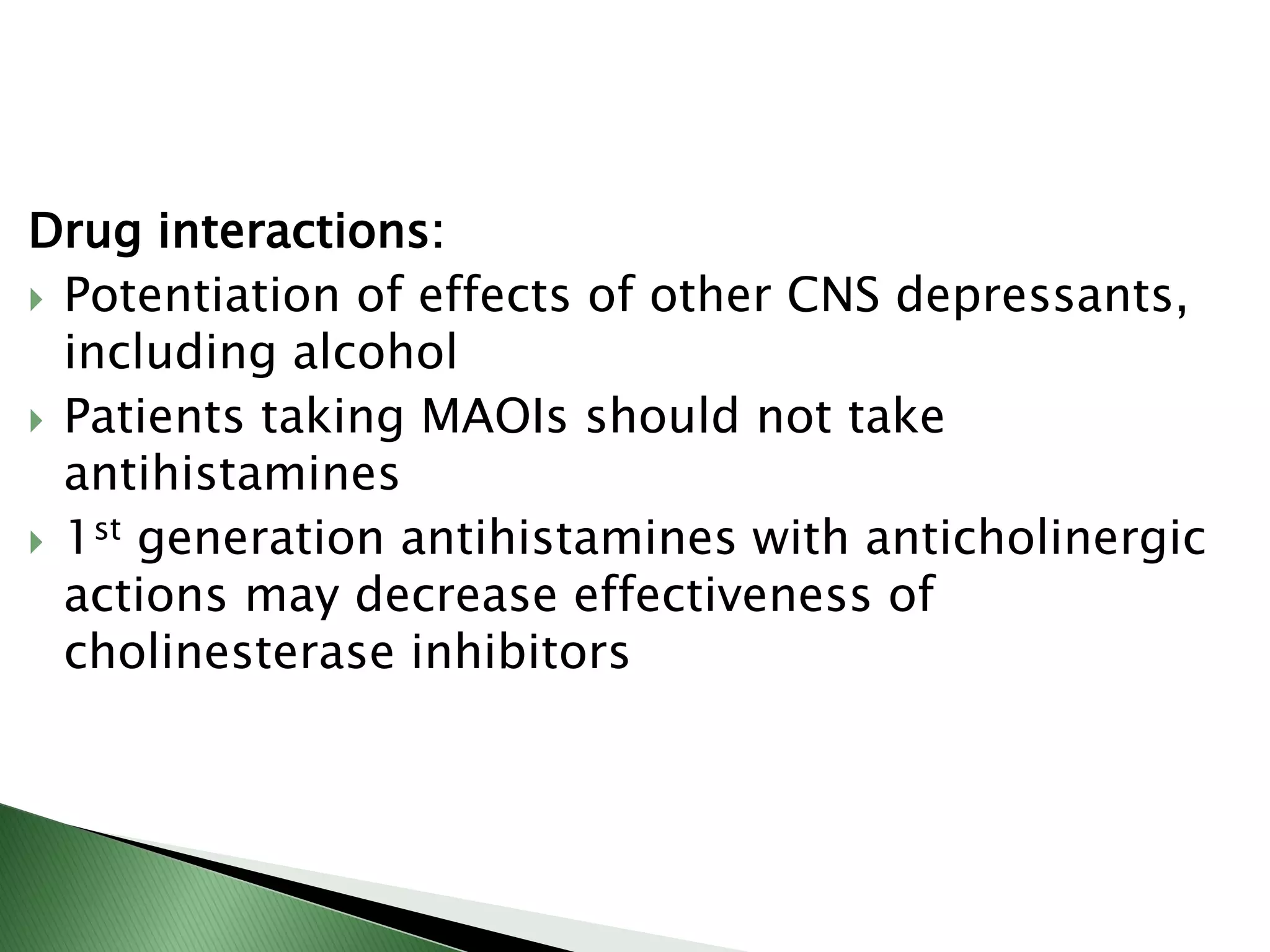 Antihistamines - Pharmacology | PDF