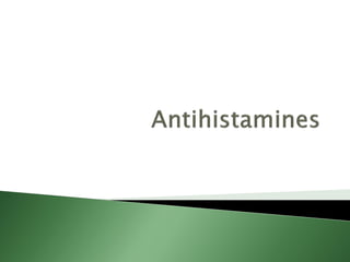 Antihistamines - Pharmacology | PDF