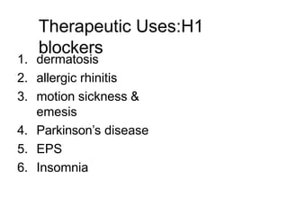Antihistaminic ppt | PPT