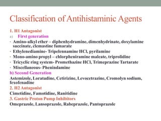Introduction to Antihistaminic Agents pdf | PDF | Allergies | Diseases ...