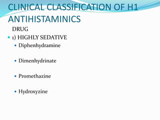 Antihistaminics | PPTX