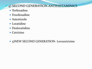 Antihistaminics | PPTX