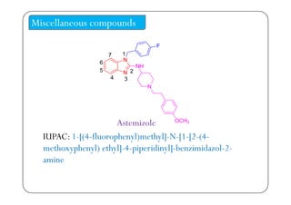 Antihistaminics-Medicinal Chemistry | PDF
