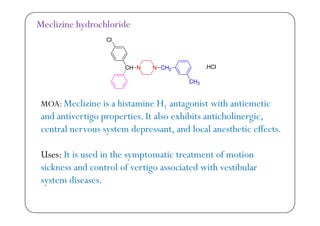 Antihistaminics-Medicinal Chemistry | PDF