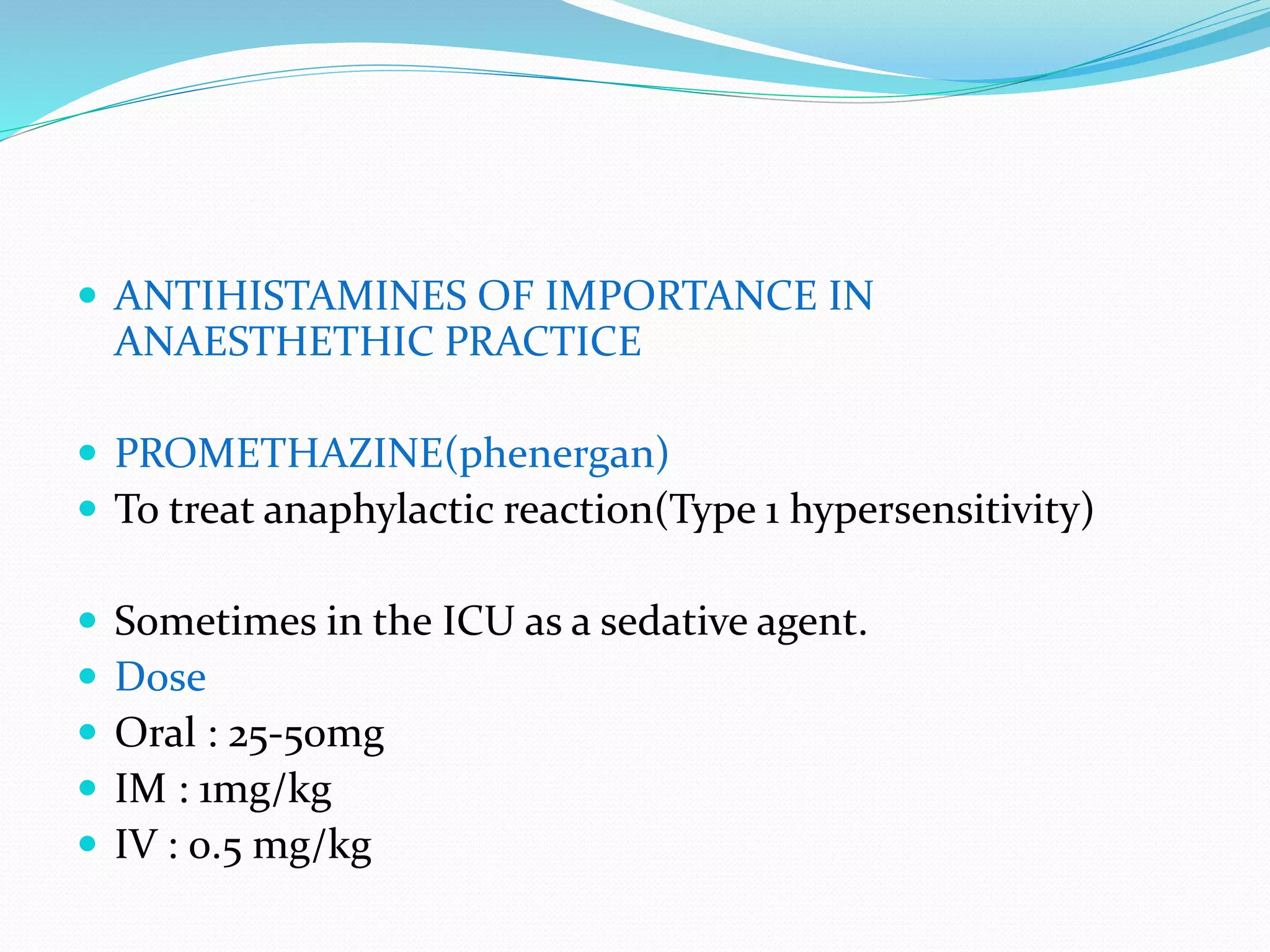 Antihistaminics | PPTX