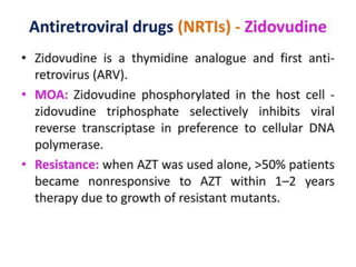 AntiHIV DRUGS.pptxAnti HIV drugs are the drugs used in the treatment of ...