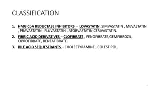Antihypelipidemic agents | PPTX