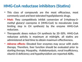 Antihyperlipidemic agents (For paramedical students) | PPTX