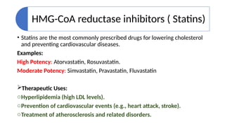 "Pharmacology of Antihyperlipidemic Drugs" | PPTX