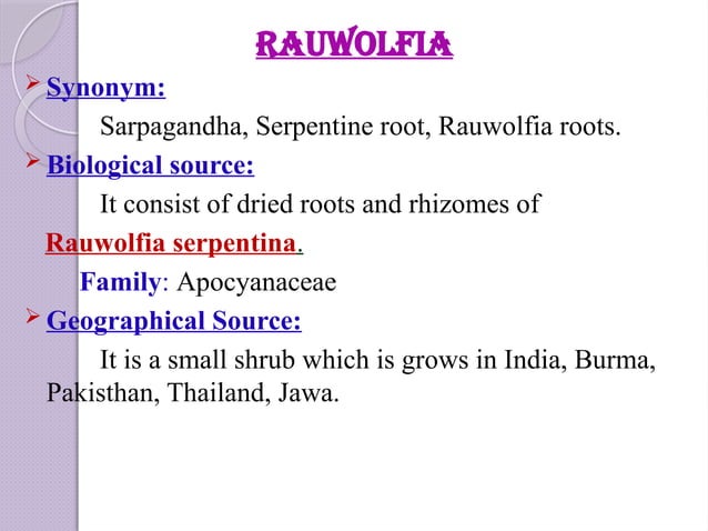 ANTIHYPERTENSIVE-RAUWOLFIA (2).pptx FOR FIRST YEAR DIPLOMA STUDENTS | PPTX
