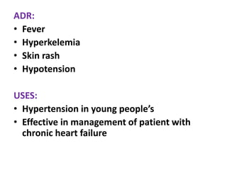 Anti hypertensive agents | PPTX