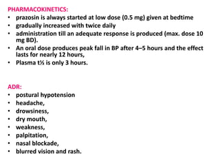 Anti hypertensive agents | PPTX