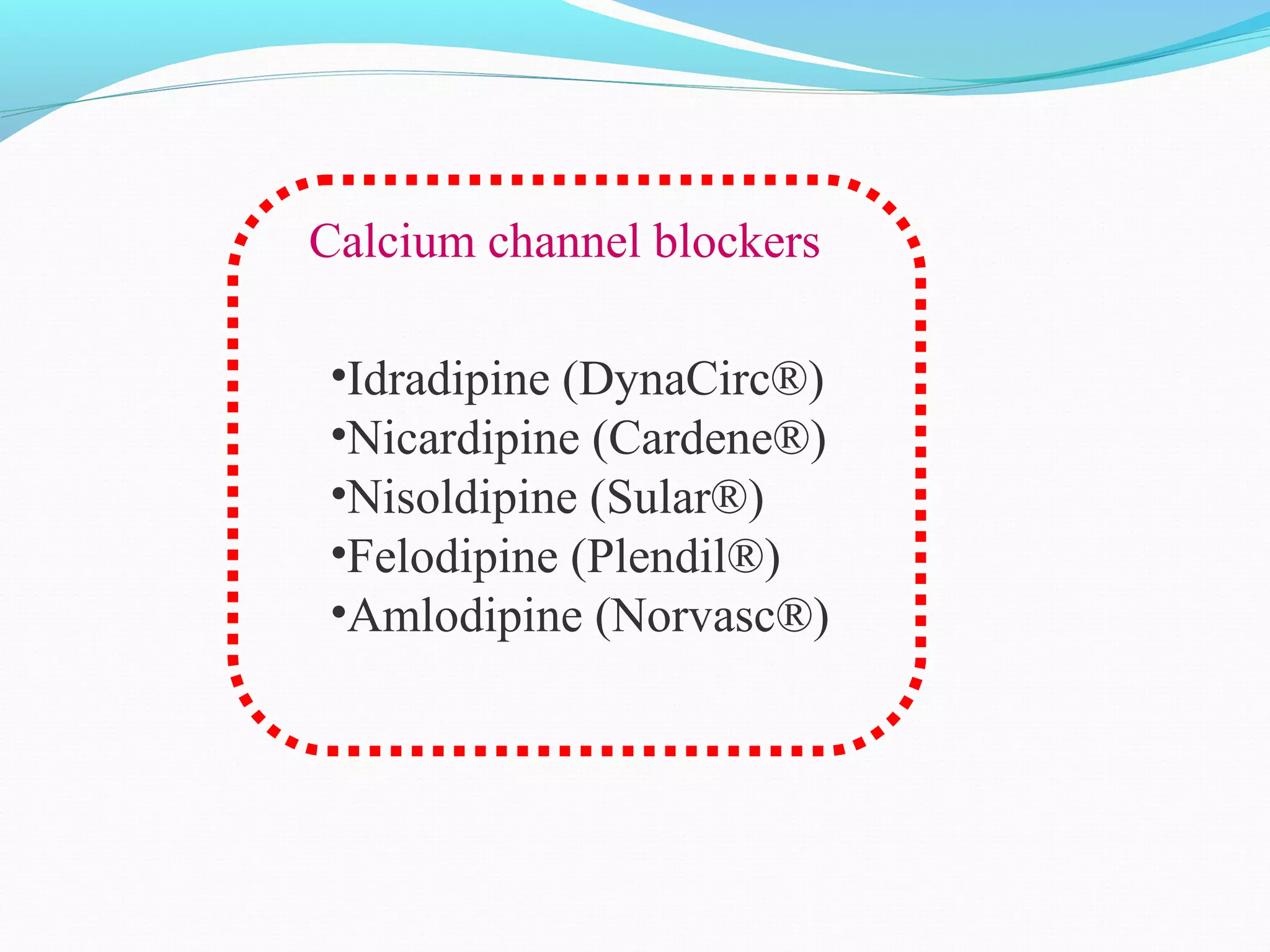 ANTI HYPERTENSIVE AGENTS [MEDICINAL CHEMISTRY] BY P.RAVISANKAR ...