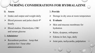 Antihypertensive and diuretics action& side effects.pptx