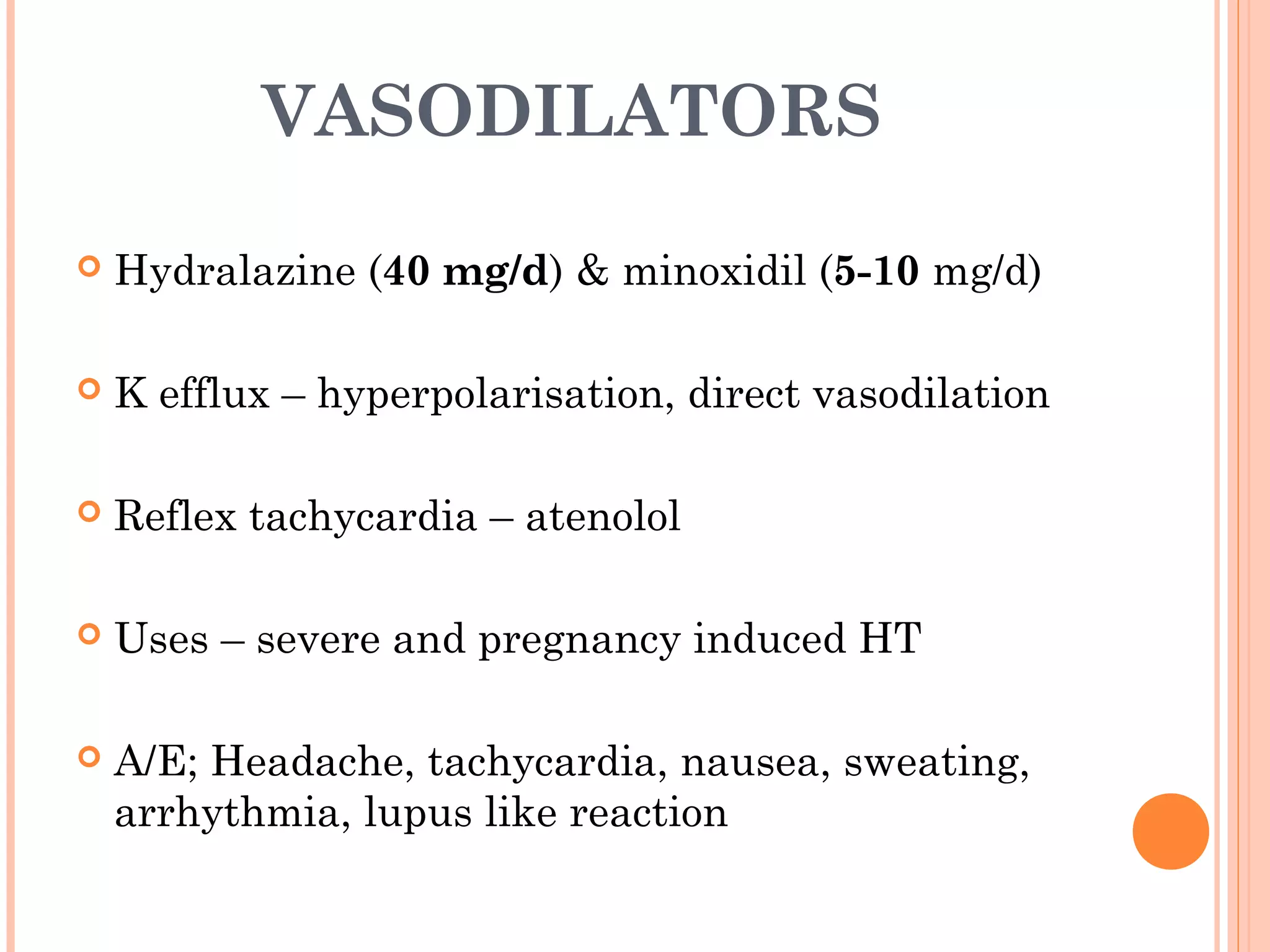 Antihypertensive drugs | PPS
