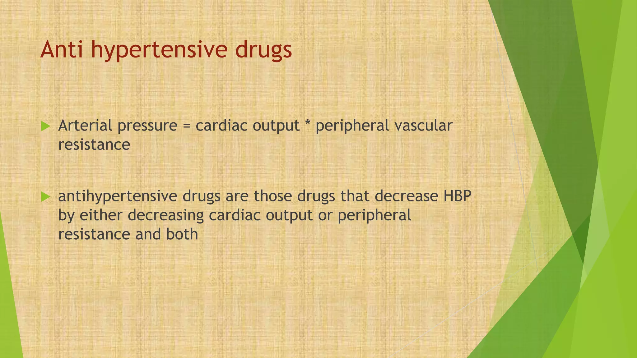 Anti hypertensive drugs | diuretics | PPTX | Heart and Cardiovascular ...