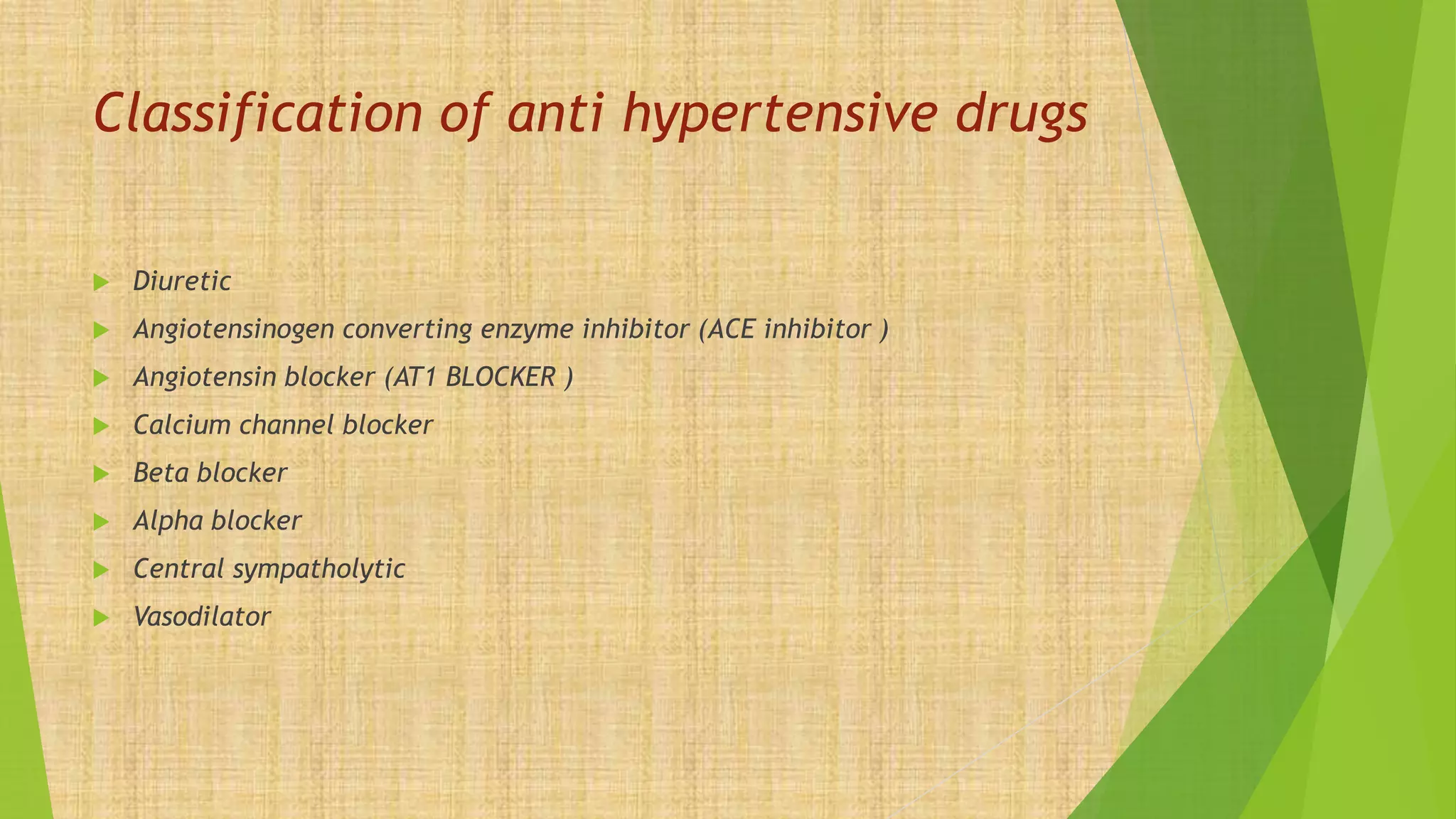 Anti hypertensive drugs | diuretics | PPTX | Heart and Cardiovascular ...