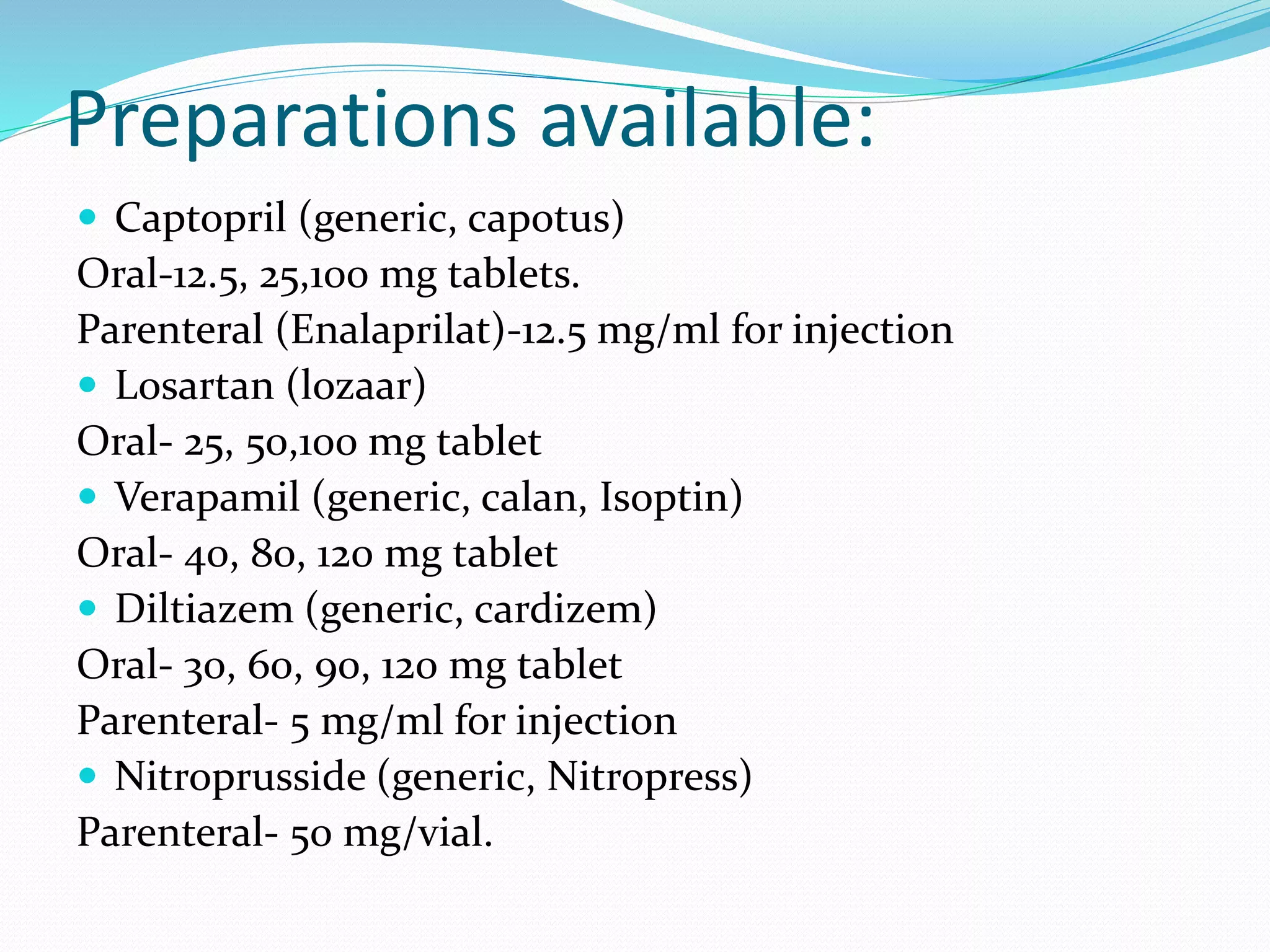 Antihypertensive drugs | PPTX