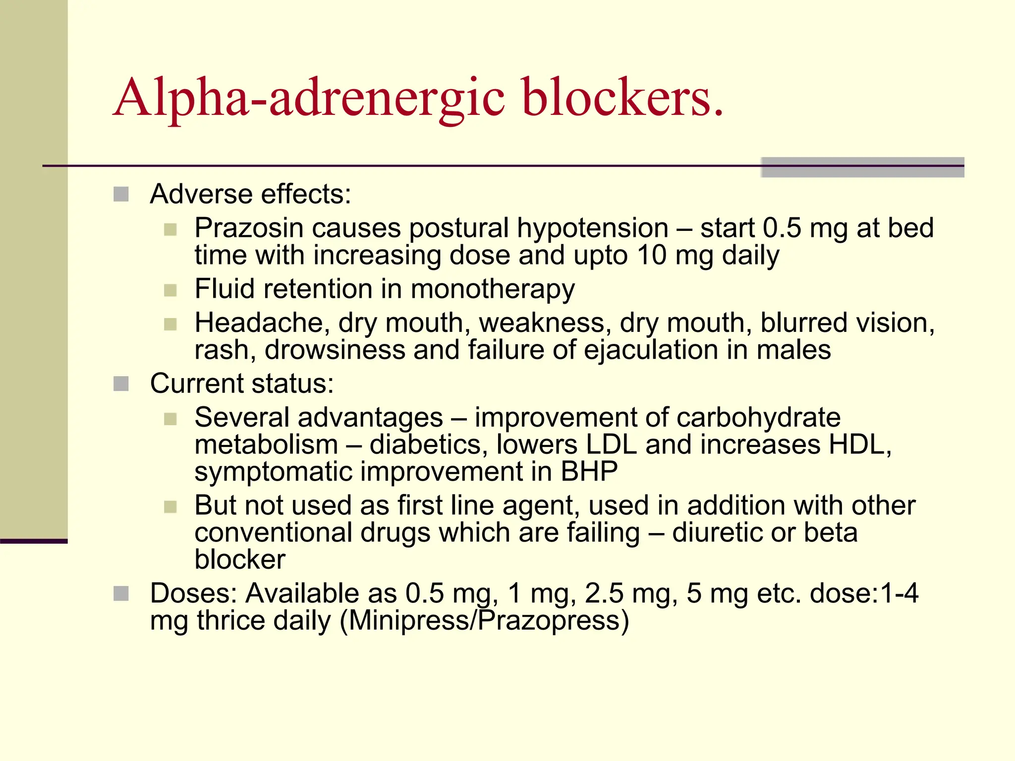Antihypertensive Drugs Farmacos antihipertensivos | PPT