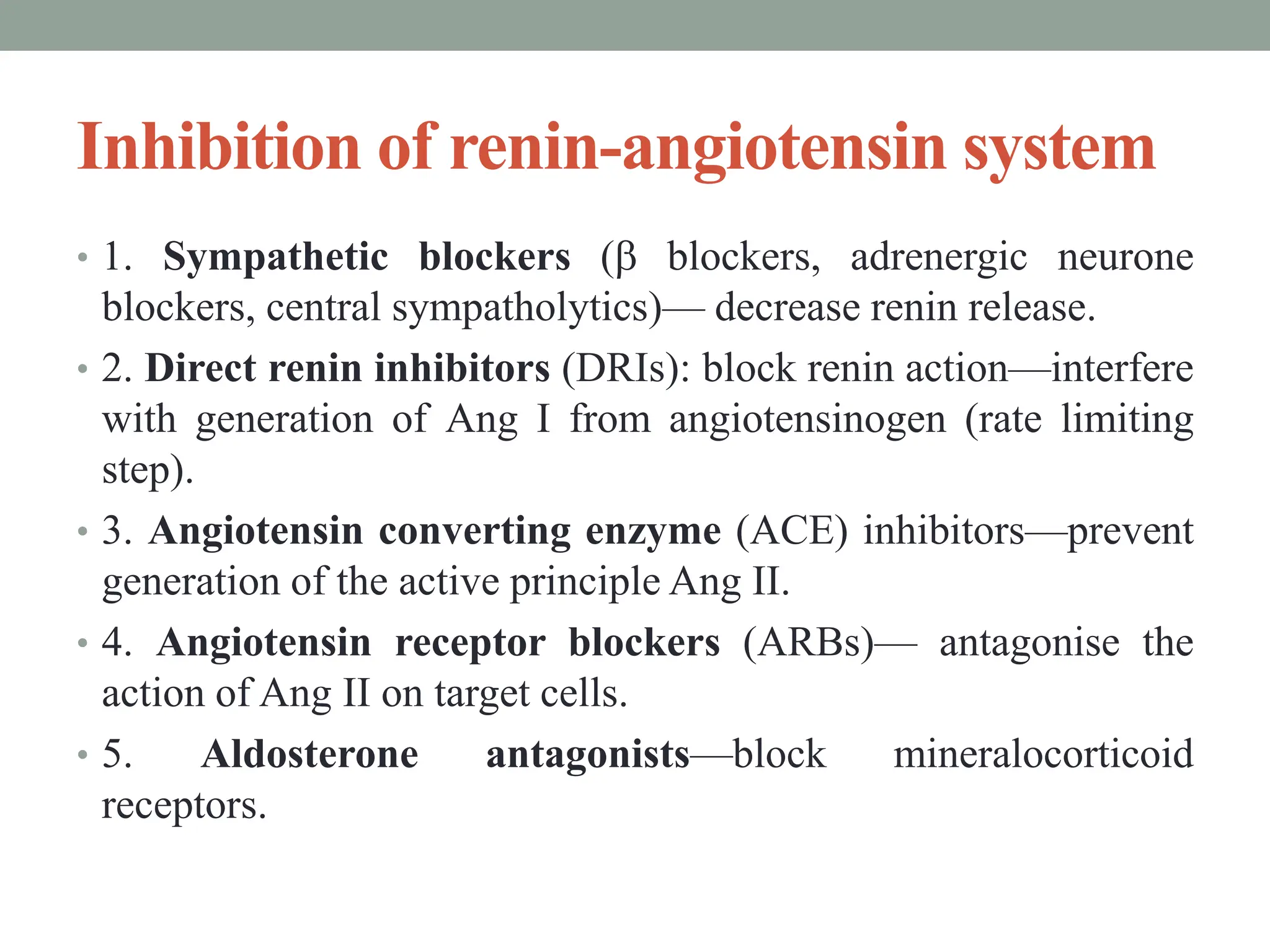 Pharmacology of Anti-hypertensive Drugs. | PPTX