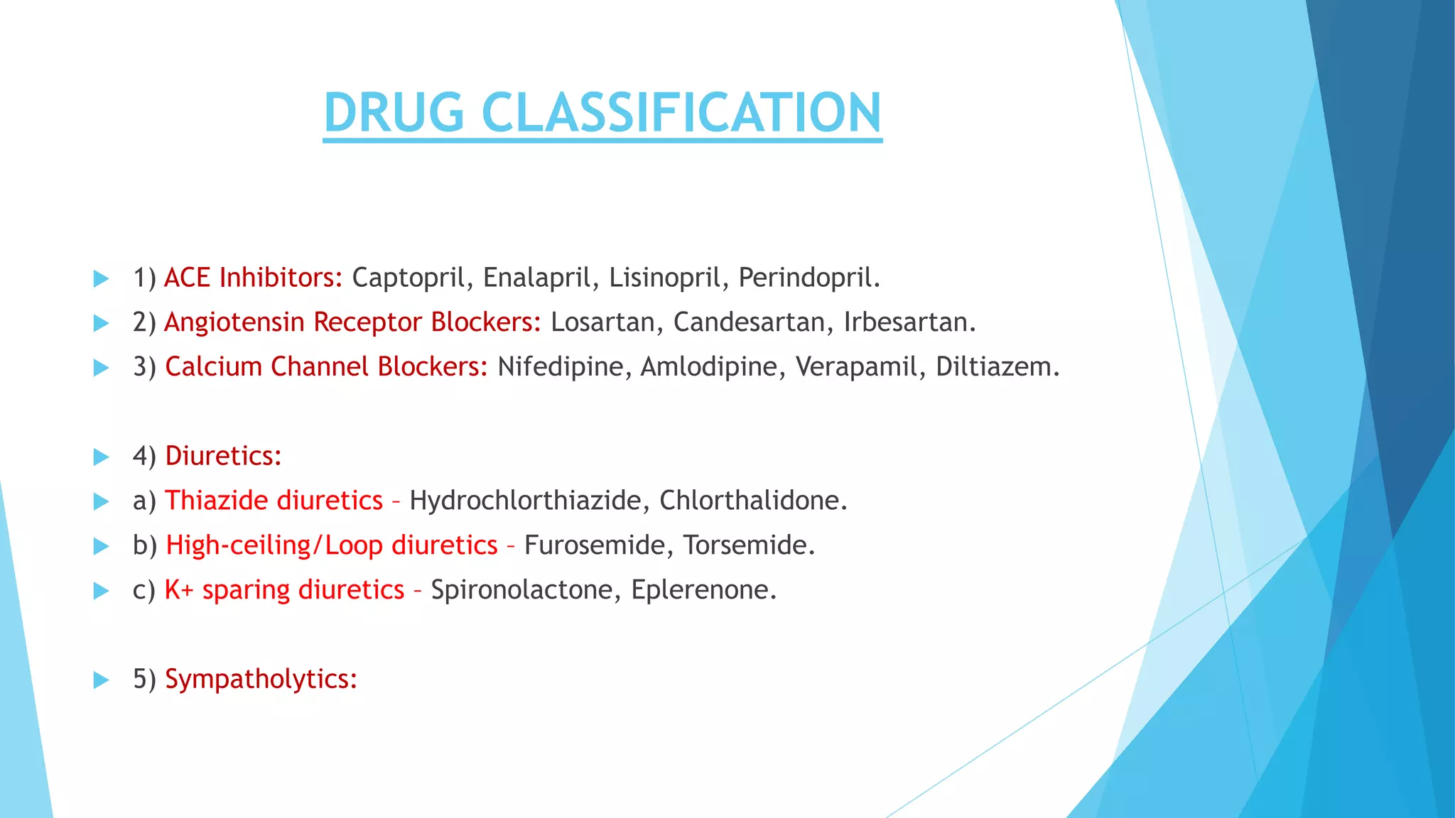 Antihypertensive drugs (79,80) | PDF