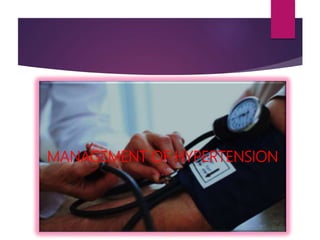 Antihypertensive drugs and hypertension management | PPTX