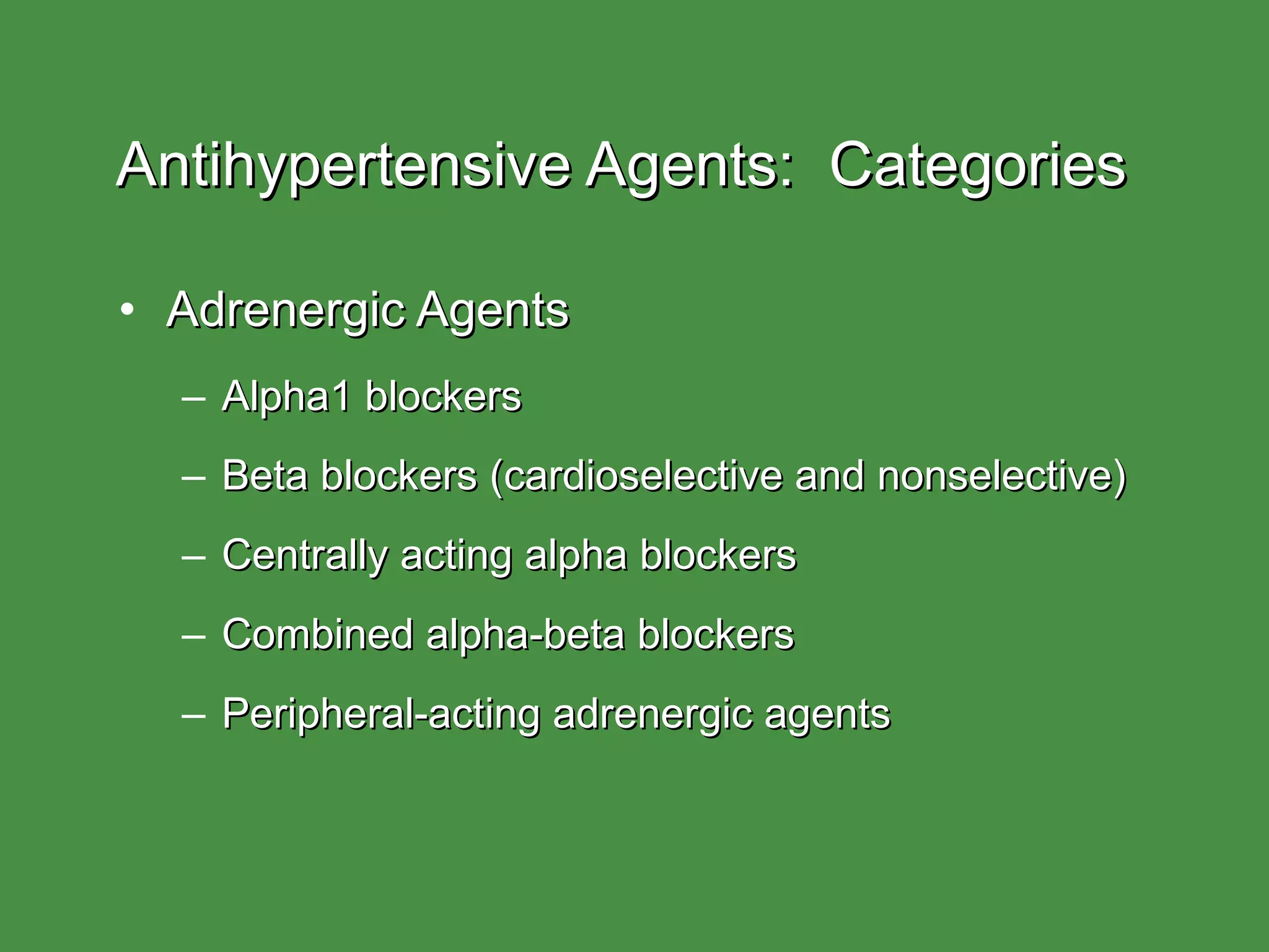 Antihypertensives | PPT