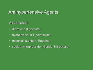 Antihypertensives | PPT