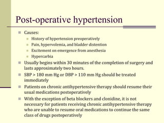 Antihypertensives and anesthetic implications - Dr. Vaibhav | PPTX