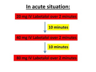 Anti-hypertensives in Pregnancy | PDF