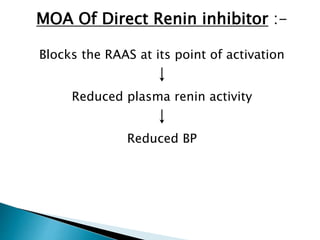 Anti hypertensivev drugs | PPT