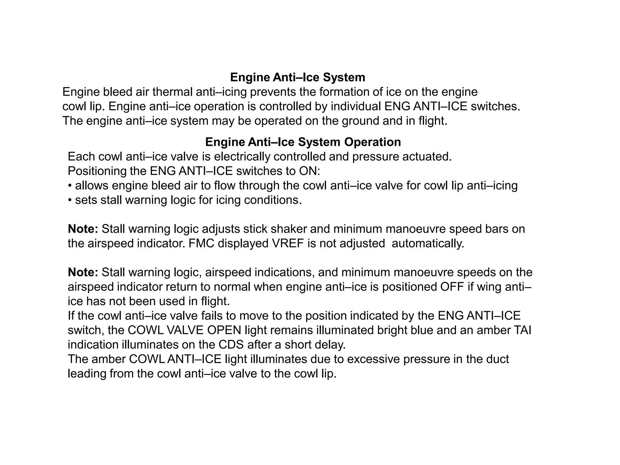 B737NG Anti ice and rain | PPTX