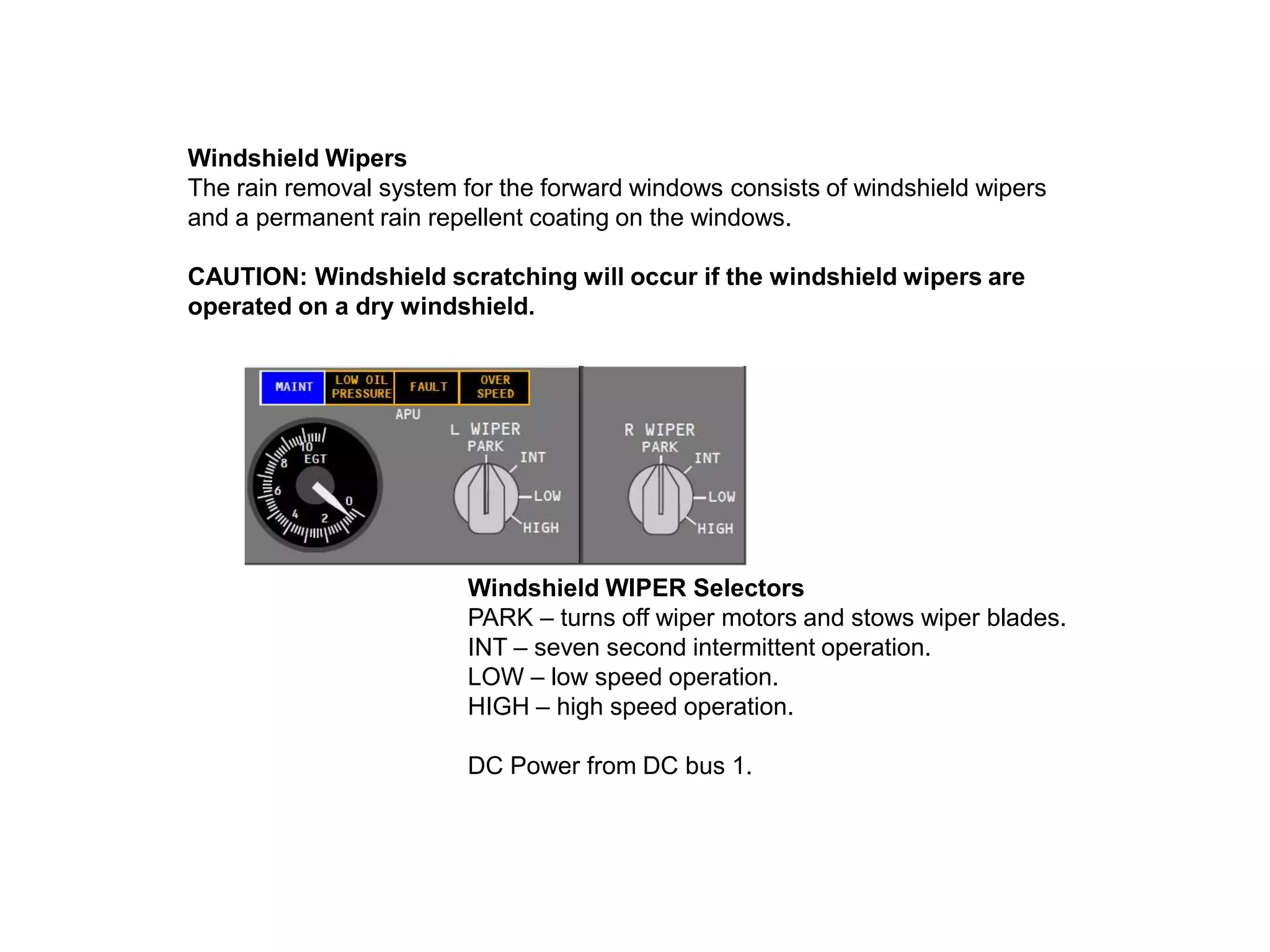 B737NG Anti ice and rain | PPTX