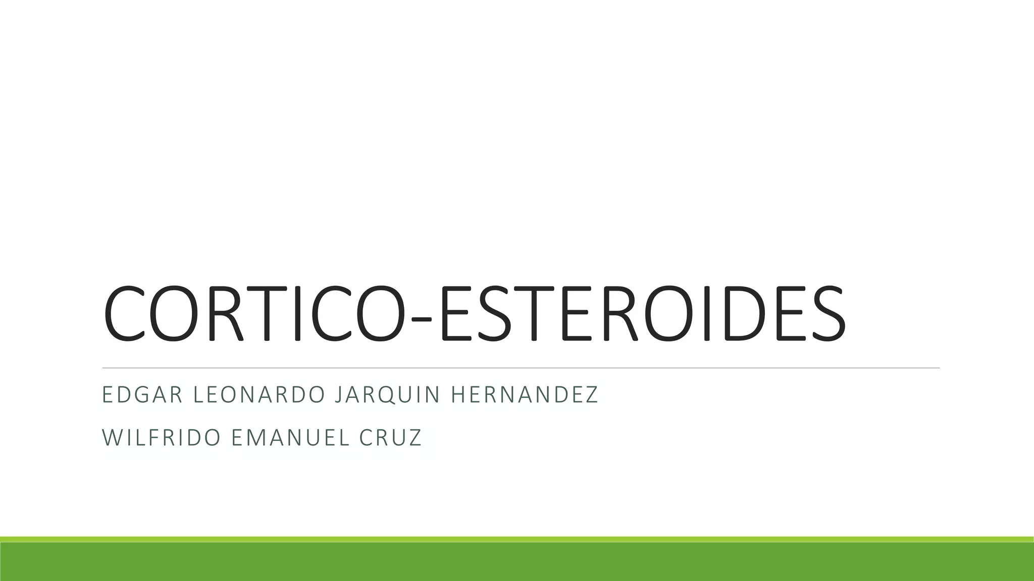 Antiinflamatorios esteroideos | PPTX