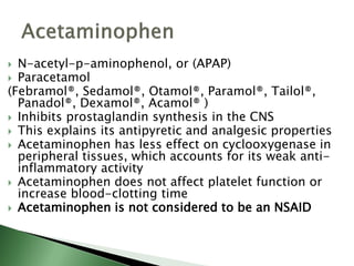 Antiinflammatory drugs - Pharmacology | PDF