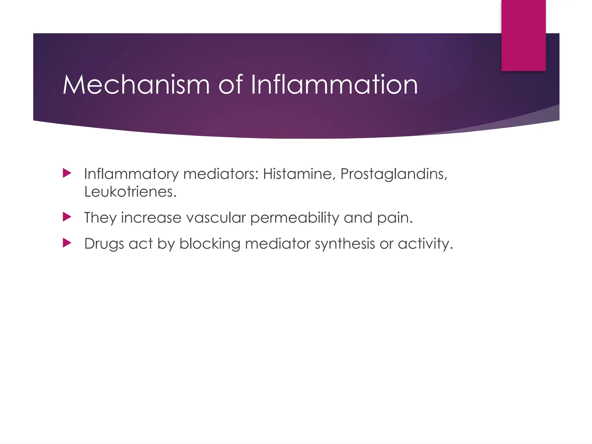 Anti Inflammatory, classification, mechanism. structure. | PPTX