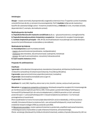 Farmacologie: Antiinflamatoare | DOCX
