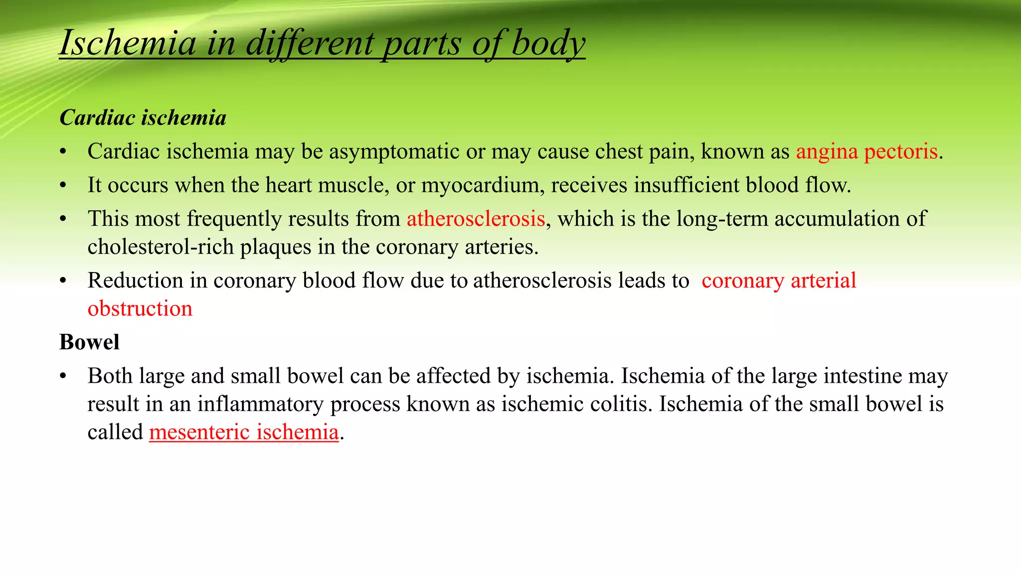 Anti-Ischemics | Mechanism | Ischemia | Signs & Symptoms | PPTX