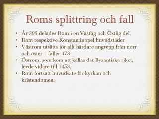 Antiken grekland och rom | PPT