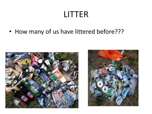 Anti littering lesson | PPTX